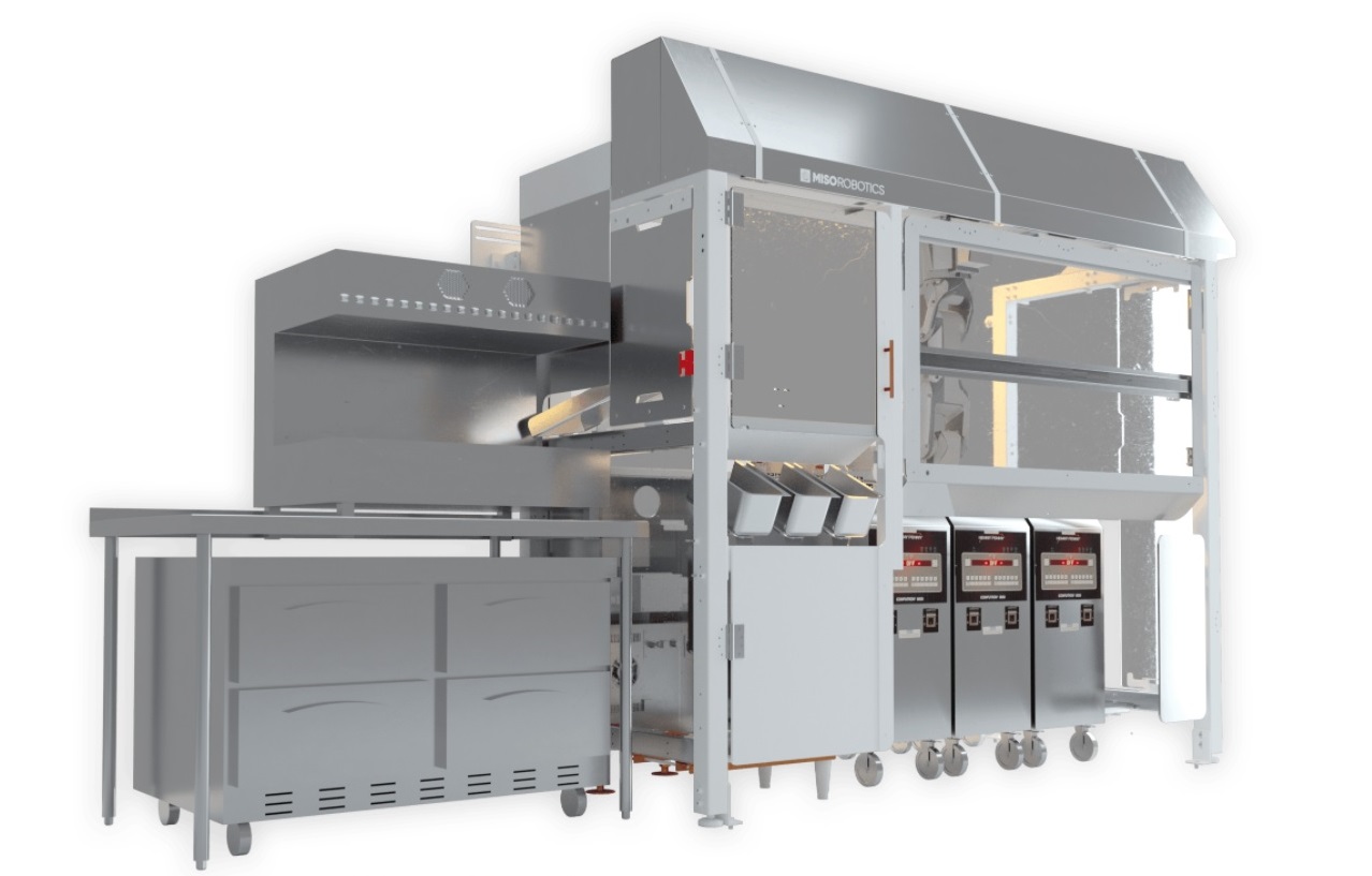 Robot Flippy bereidt friet en snacks - Frituurwereld