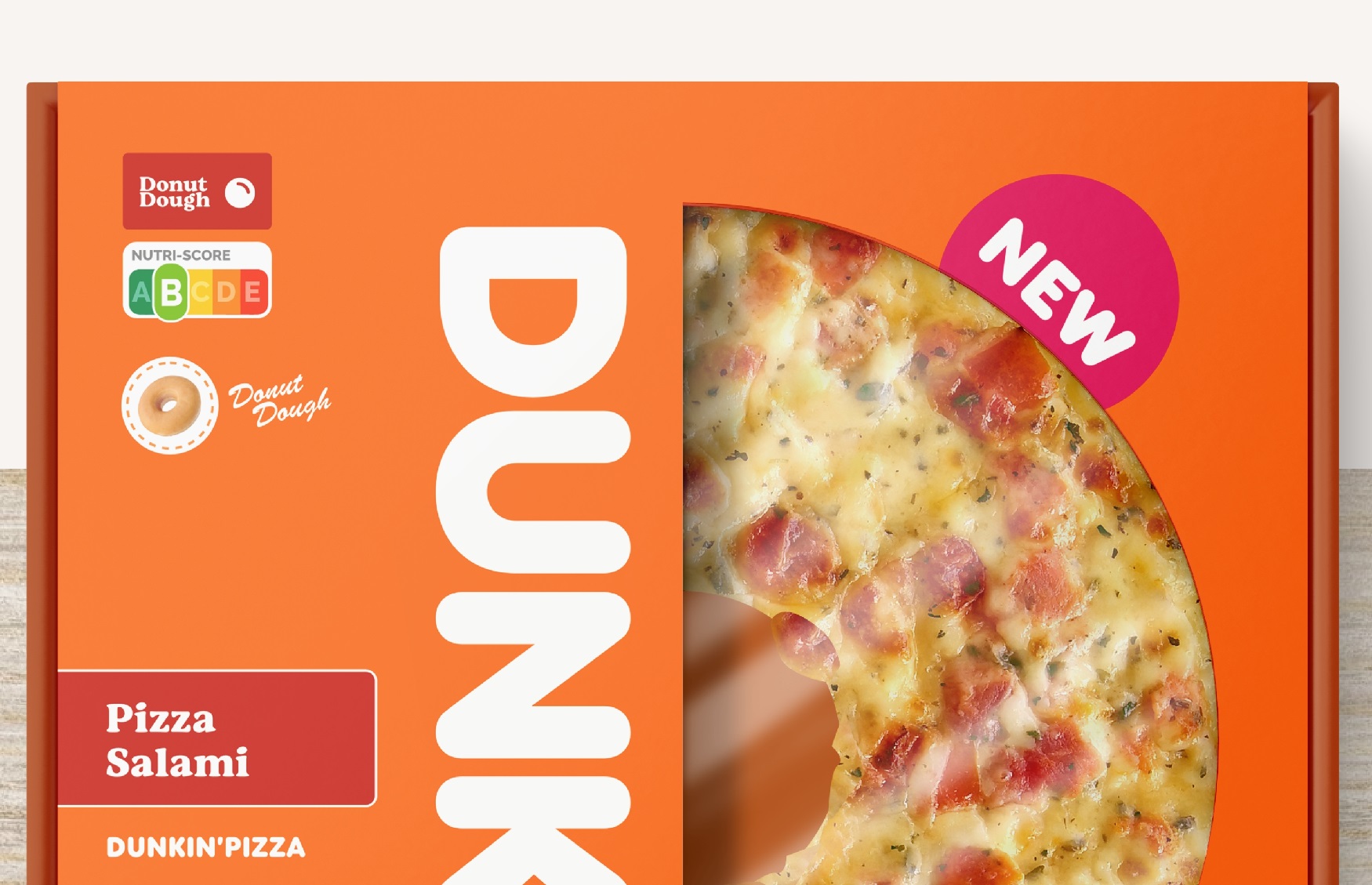 Dunkin' introduceert pizza van donutdeeg - Frituurwereld